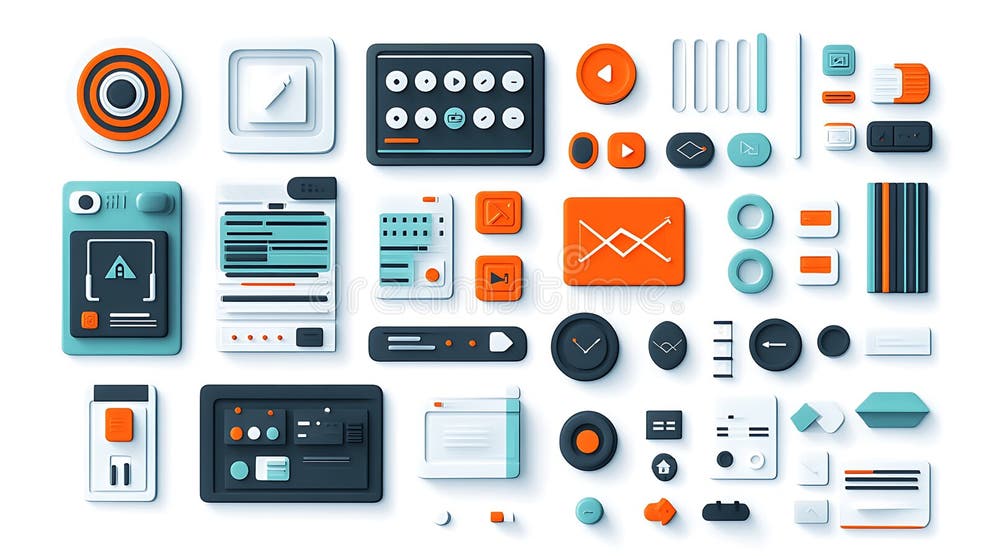 Editable User Interface Components Stock Illustrations – 107 Editable ...