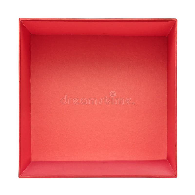 Flat Lay of Empty Cardboard Box on Natural Marble Texture Stock Image ...