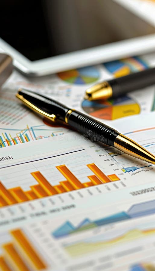 Flat Lay of Essential Accounting Tools with Open Ledger and Financial ...