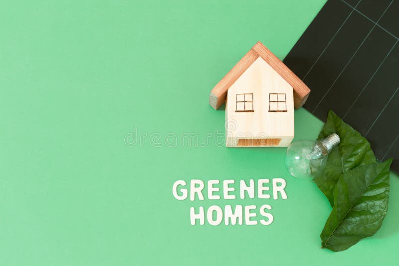 Flat Lay Greener Home Concept Stock Photo - Image of naturalhome ...