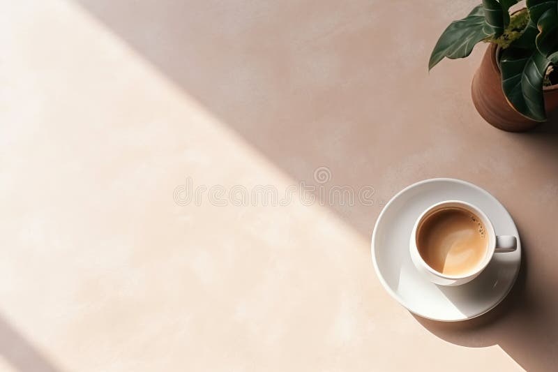 Artisanal Coffee Shop Flat Lay Atmosphere Stock Image - Image of coffee ...