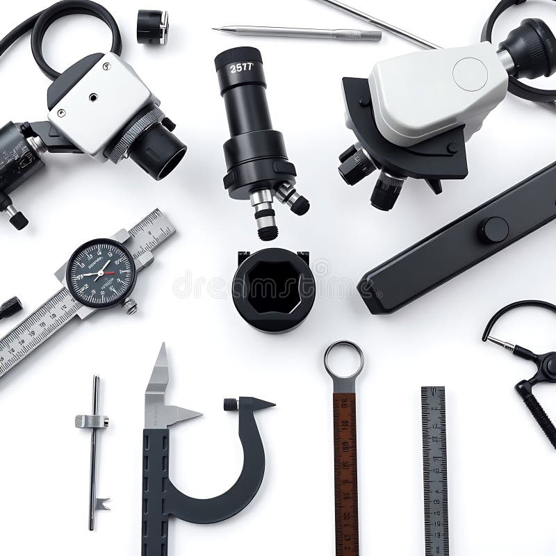 A Flat Lay Image of an Assortment of Inspection Tools Including a ...