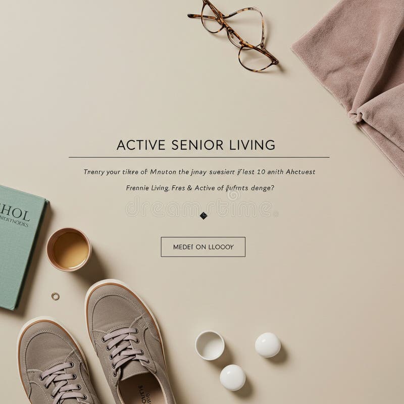 Flat Lay Image Featuring Items Promoting an Active Lifestyle for ...