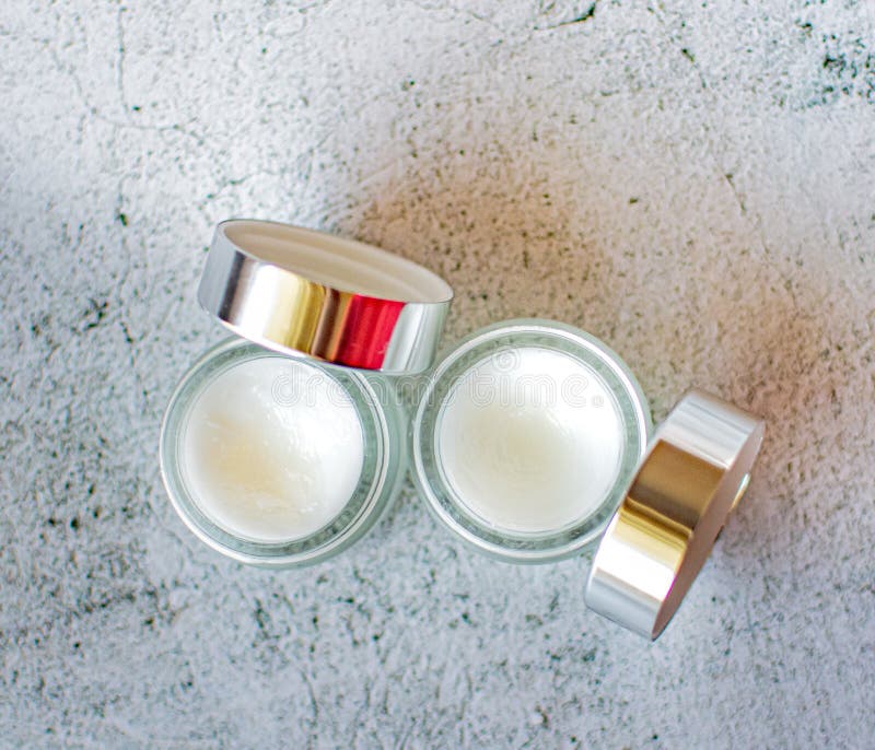 Flat Lay of Lip Balms on a White Background Stock Image - Image of ...