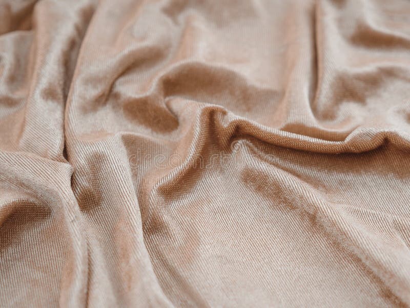 Flat Lay Messy Rose Gold Wrinkled Fabric Textile Texture Stock Photo ...
