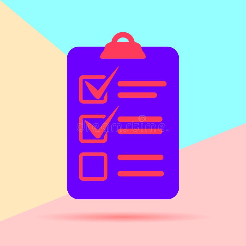 Pastel Checklist Stock Illustrations – 369 Pastel Checklist Stock ...
