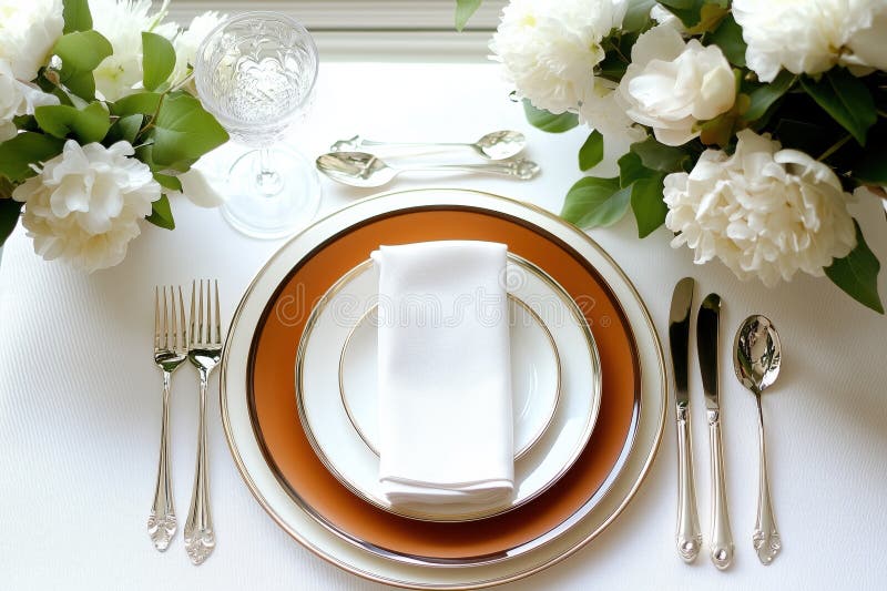 Flat-lay of a Modern Table Decor with Soft Textures and Natural ...