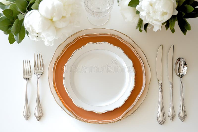 Flat-lay of a Modern Table Decor with Soft Textures and Natural ...