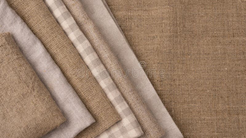 Flat Lay Monochromatic Colored Textiles with Copy Space. High Quality ...