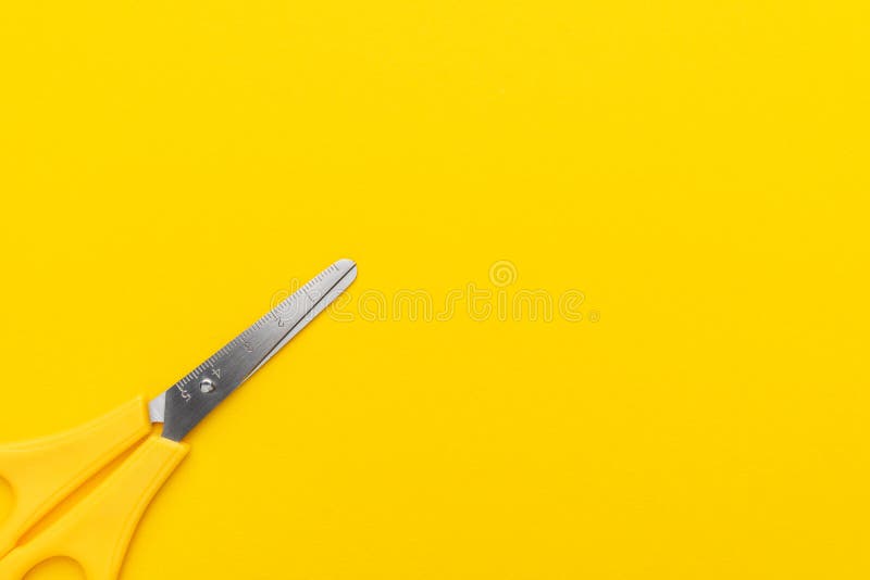 Yellow scissors stock image. Image of equipment, scissors - 97041465