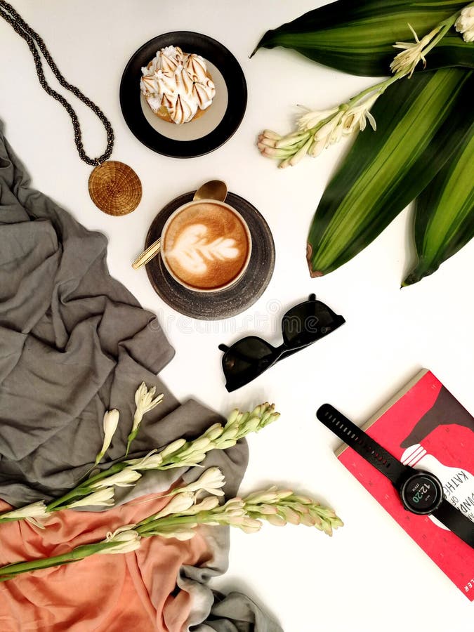 Flat Lay Photography with Several Design Objects Stock Photo - Image of ...