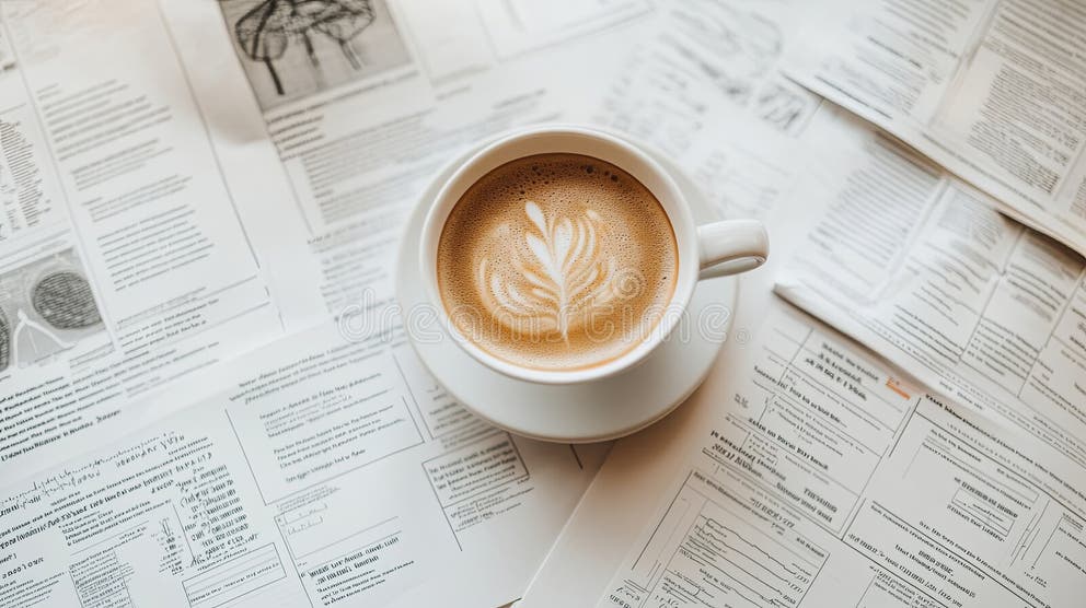 A Flat Lay of Radiology Reference Guides Styled with a Cup of Coffee on ...