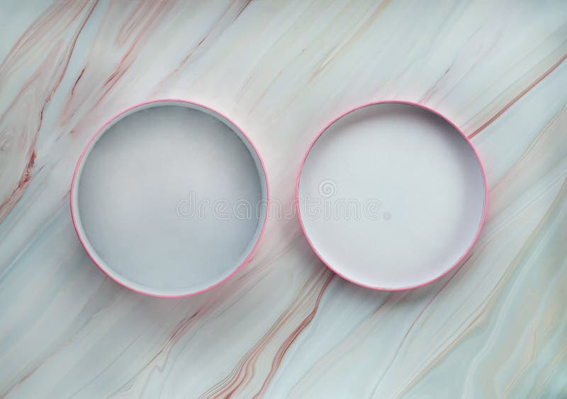 Flat Lay of Empty Red Gift Box Isolated on White Background Stock Image ...