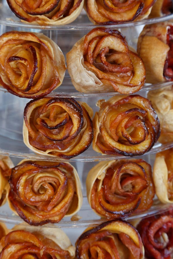 Flat Lay Shot of Tasty Sweet Cinnamon Roses Stock Image - Image of ...