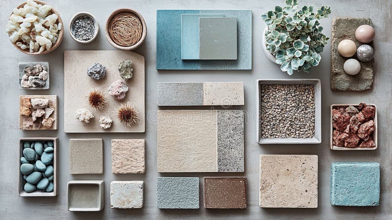 Material Samples.a Showcase of Material Samples Stock Illustration ...