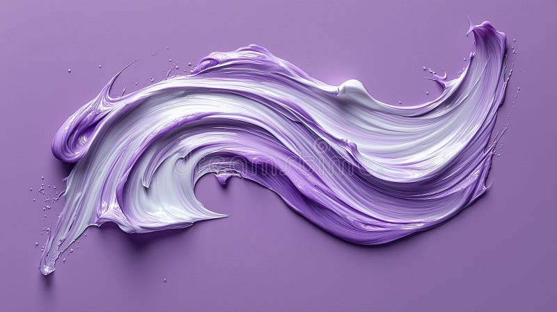 A Flat Lay Splash of Hair Mask on a Purple Background Stock ...