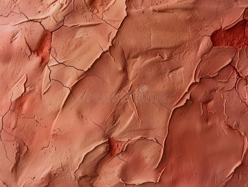 Terracotta Texture Background: Cracked Surface Stock Illustration ...