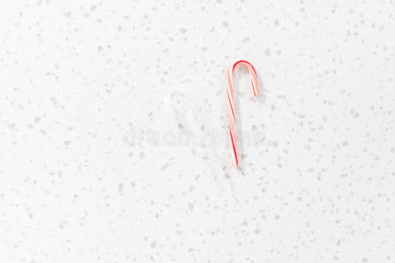 Candy Cane Chocolate Covered Pretzel Rods Stock Image - Image of food ...