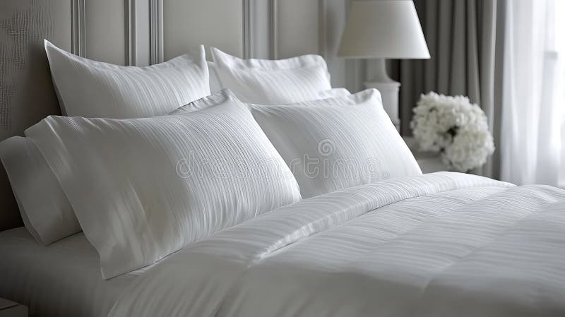 Flat lay white cotton bed stock illustration. Illustration of sheet ...