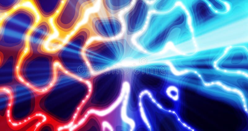 Flat Layered Neon Glow Colors Abstract Background. 3D Illustration ...