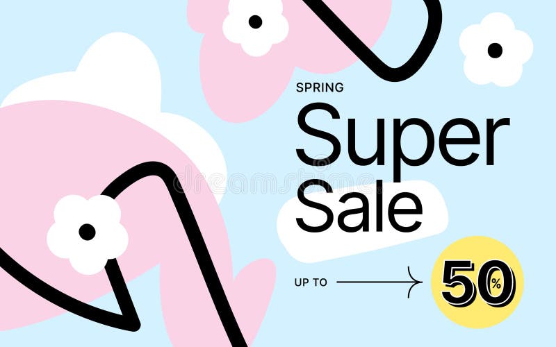 Flat Layout Template. Special Discount Offer Design. Digital ...