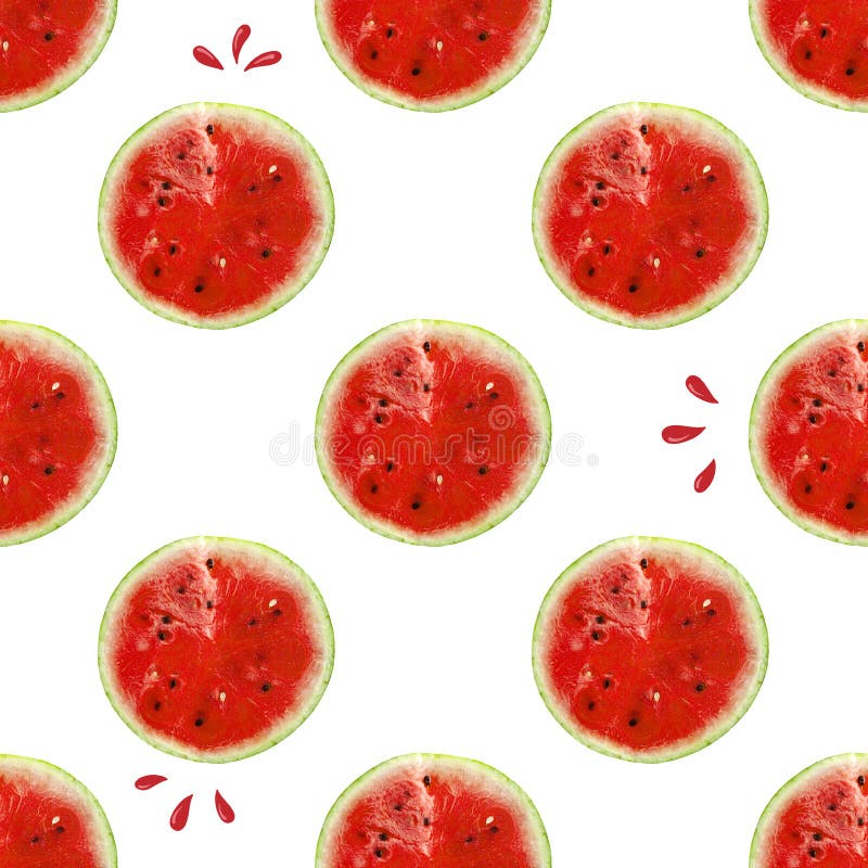 Flat Layout of Watermelon Slices. Stock Image - Image of piece, dessert ...