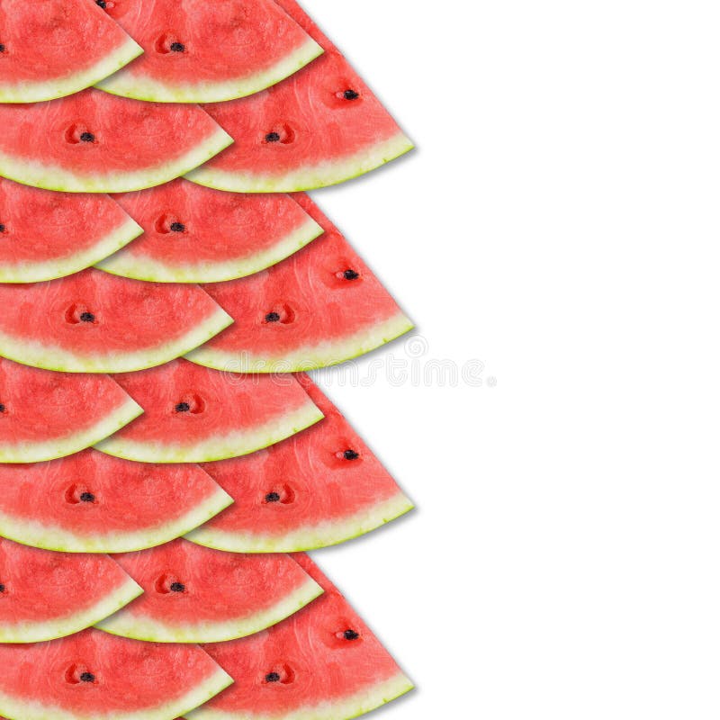 Flat Layout of Watermelon Slices. Watermelon Seamless Pattern Stock ...
