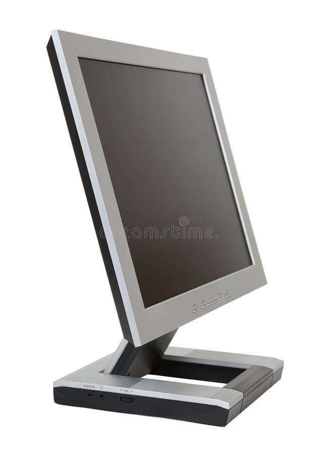 Flat Screen Computer Monitor Stock Photo - Image of modern, technology ...
