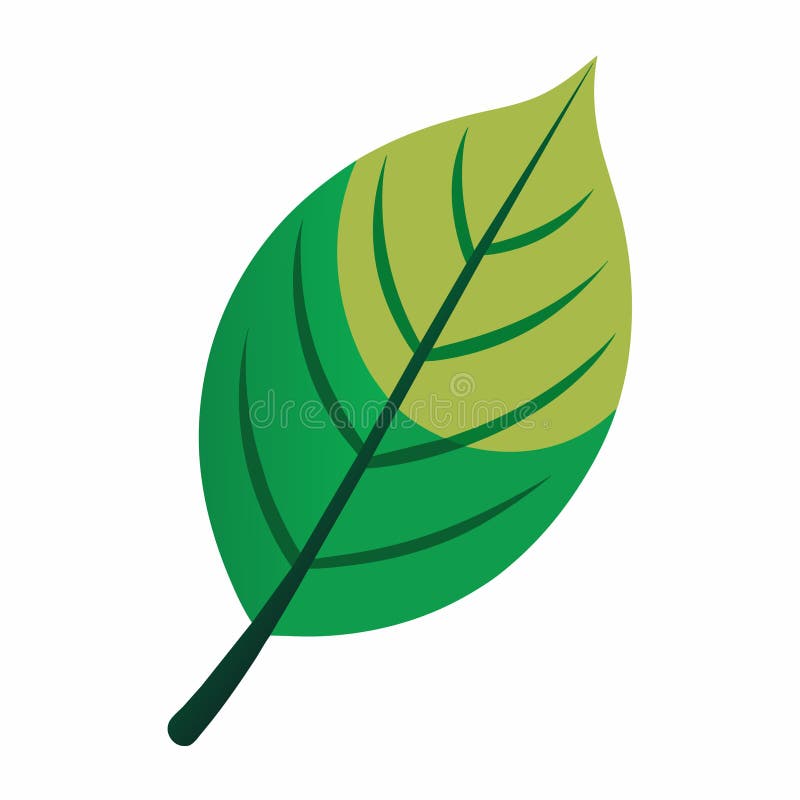 Flat Leave Icon. Vector Illustration Cute Cartoon Image Clipart Stock ...