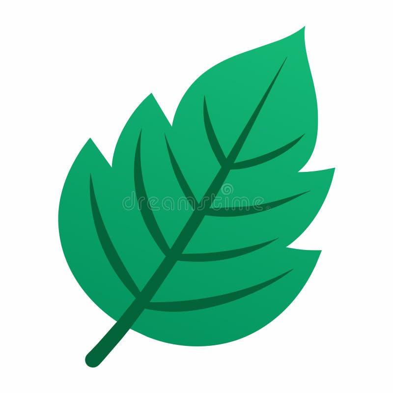 Flat Leave Icon. Vector Illustration Cute Cartoon Image Clipart Stock ...