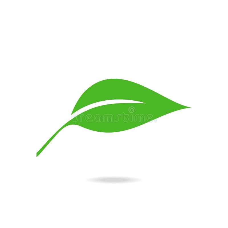 Flat leave icon. stock vector. Illustration of concept - 104801462