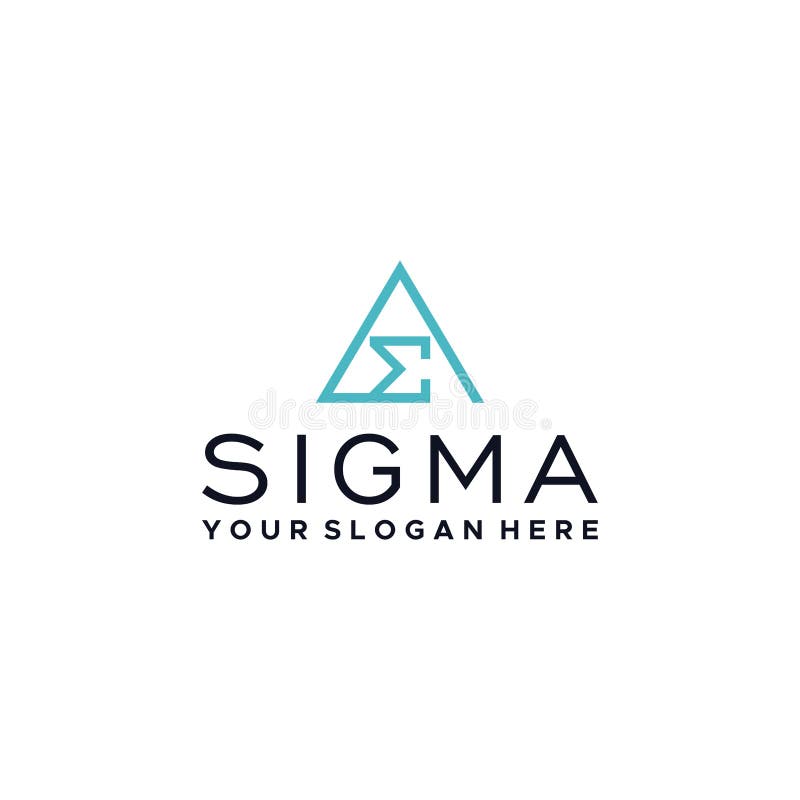 Sigma Logo Design Template, Digital Technology Logo Vector, Greek ...