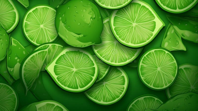 Flat Lime Texture Background Stock Illustration - Illustration of color ...