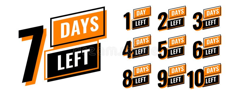 Flat Limited Days Left Timer Template for Special Business Deal Stock ...