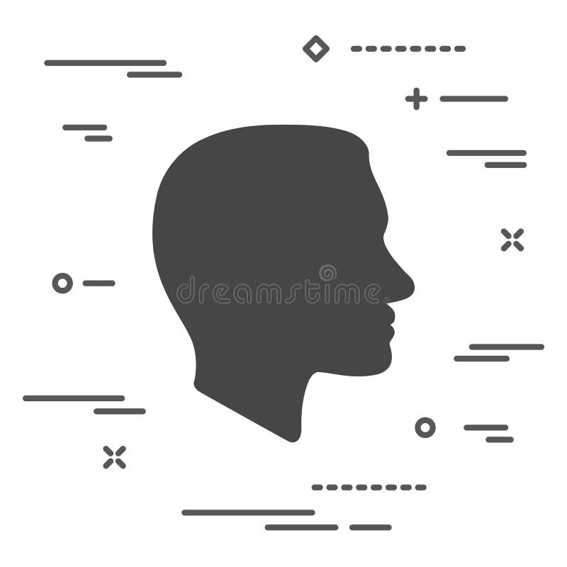 Profile Side Face Icon Stock Illustrations – 5,756 Profile Side Face ...