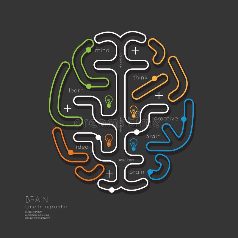 Linear Brain Vector Stock Illustrations – 23,608 Linear Brain Vector ...