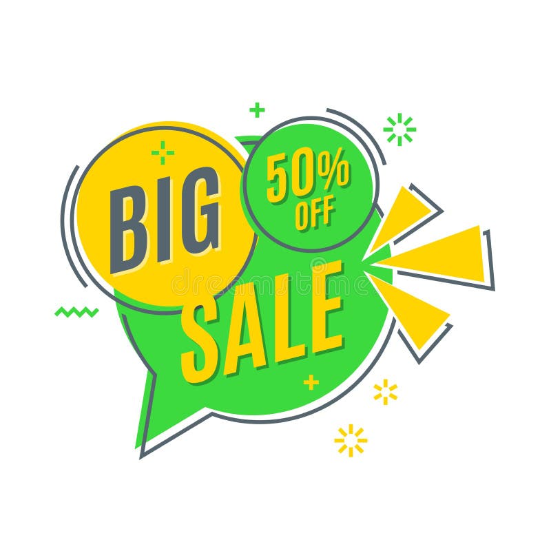 Flat Linear Promotion Ribbon Banner, Scroll, Price Tag, Discount Stock ...