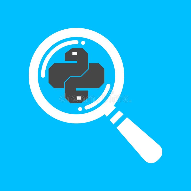 Python Icon Isolated on Background. Trendy Snake Vector Symbol F Stock ...