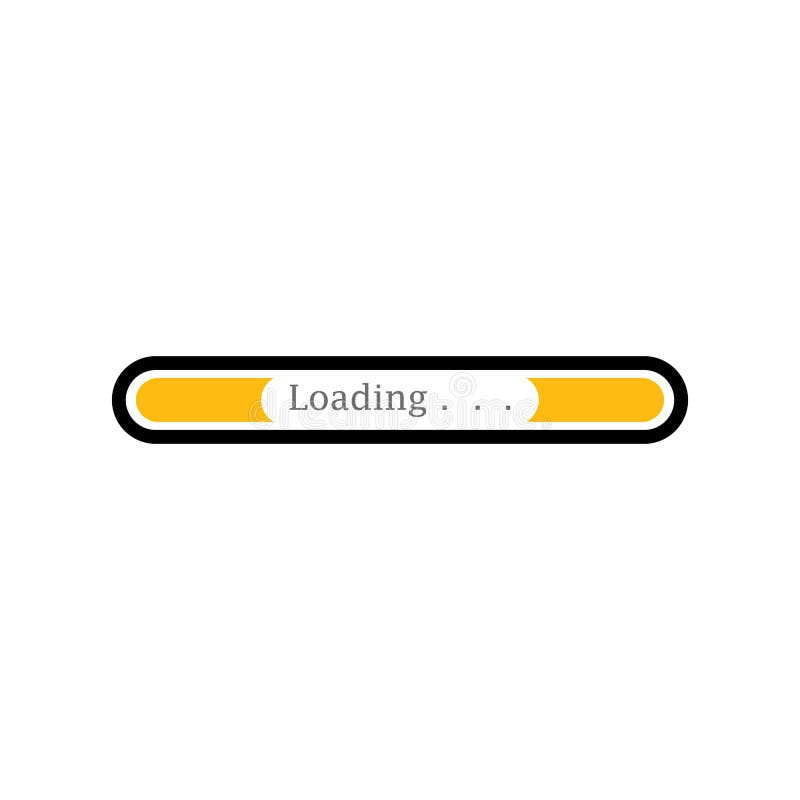 Flat Loading Bar Website Template Buffering Waiting Indicator Icons ...