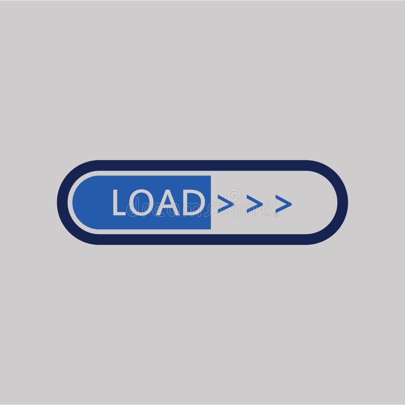 Flat Loading Bar Website Template Buffering Waiting Indicator Icons ...