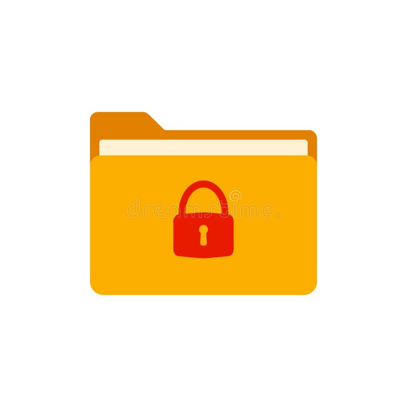 Flat Folder Icon Flat Design. Vector Illustration Stock Vector ... Flat Folder Icon Flat Design. Vector Illustration Stock Vector ...