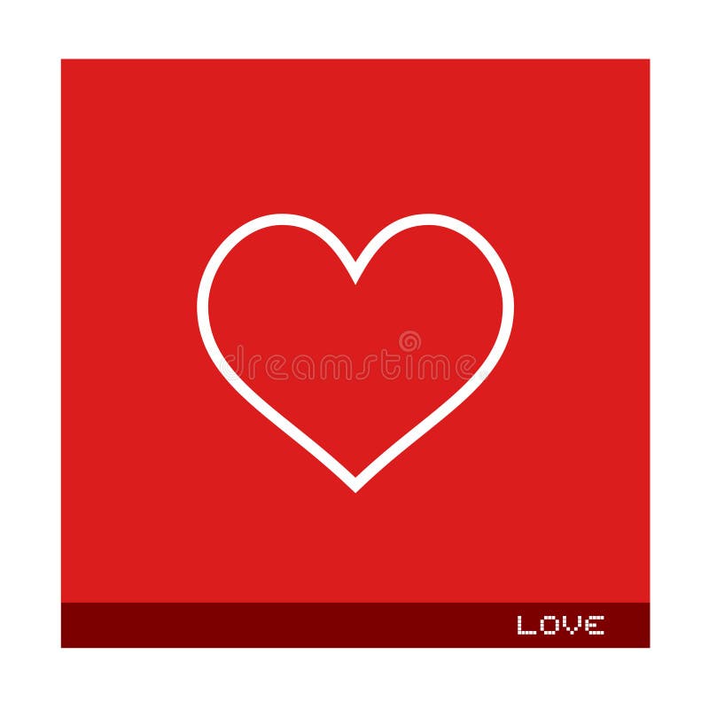 Flat love icon stock vector. Illustration of symbol - 139348365