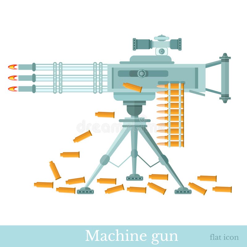 Machine-gun belt stock vector. Illustration of magazine - 31918197