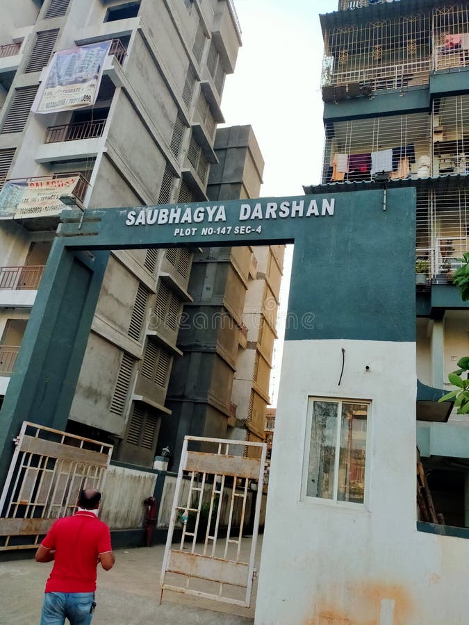 Flat main gate entry view editorial stock photo. Image of flat - 176913793