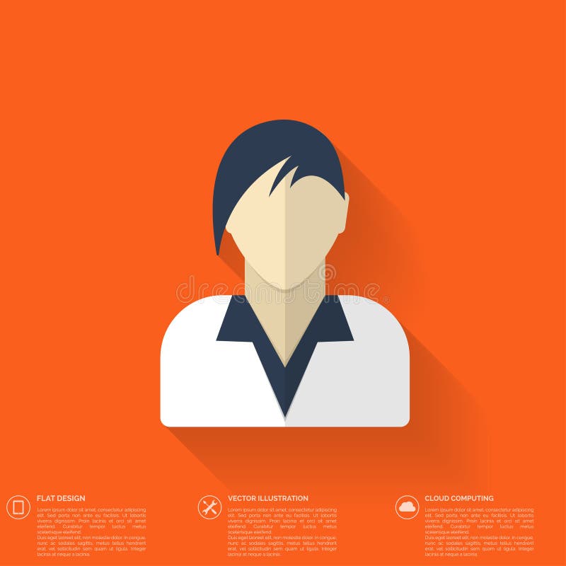 Flat Male Avatar. User Profile Icon. Business Concept. Website Element ...