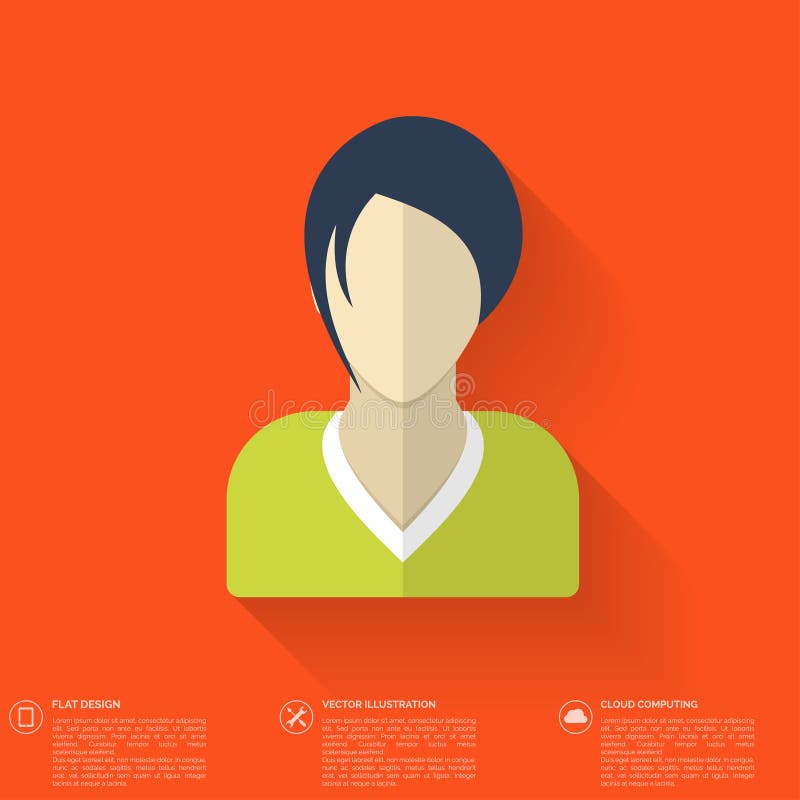 Flat Male Avatar. User Profile Icon. Business Concept. Website Element ...