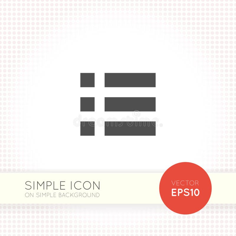 Flat menu icon stock vector. Illustration of browser - 69651290