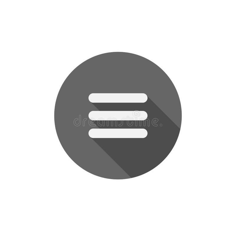 Flat menu icon. stock vector. Illustration of icon, options - 104904625