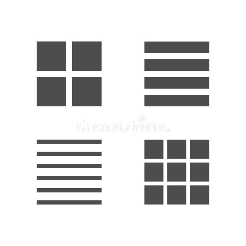 Flat Menu Icon for Web Site Design. Vector Ui Design Stock Vector ...