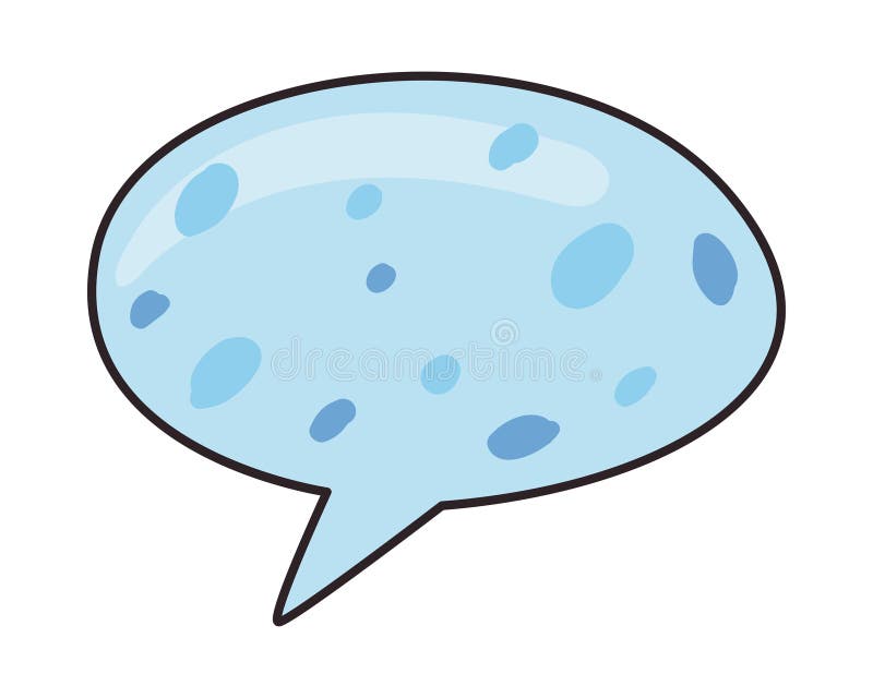 Flat message bubble stock vector. Illustration of nostalgic - 273136708